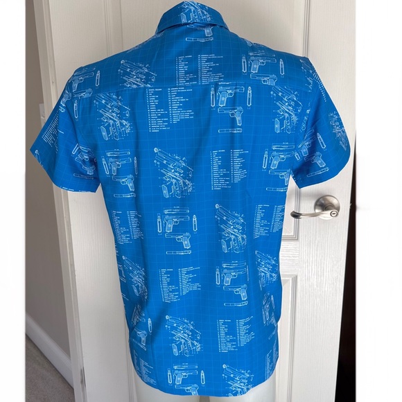 Retro Rifle | Shirts | Retro Rifle Blueprint Button Down Shirt | Poshmark